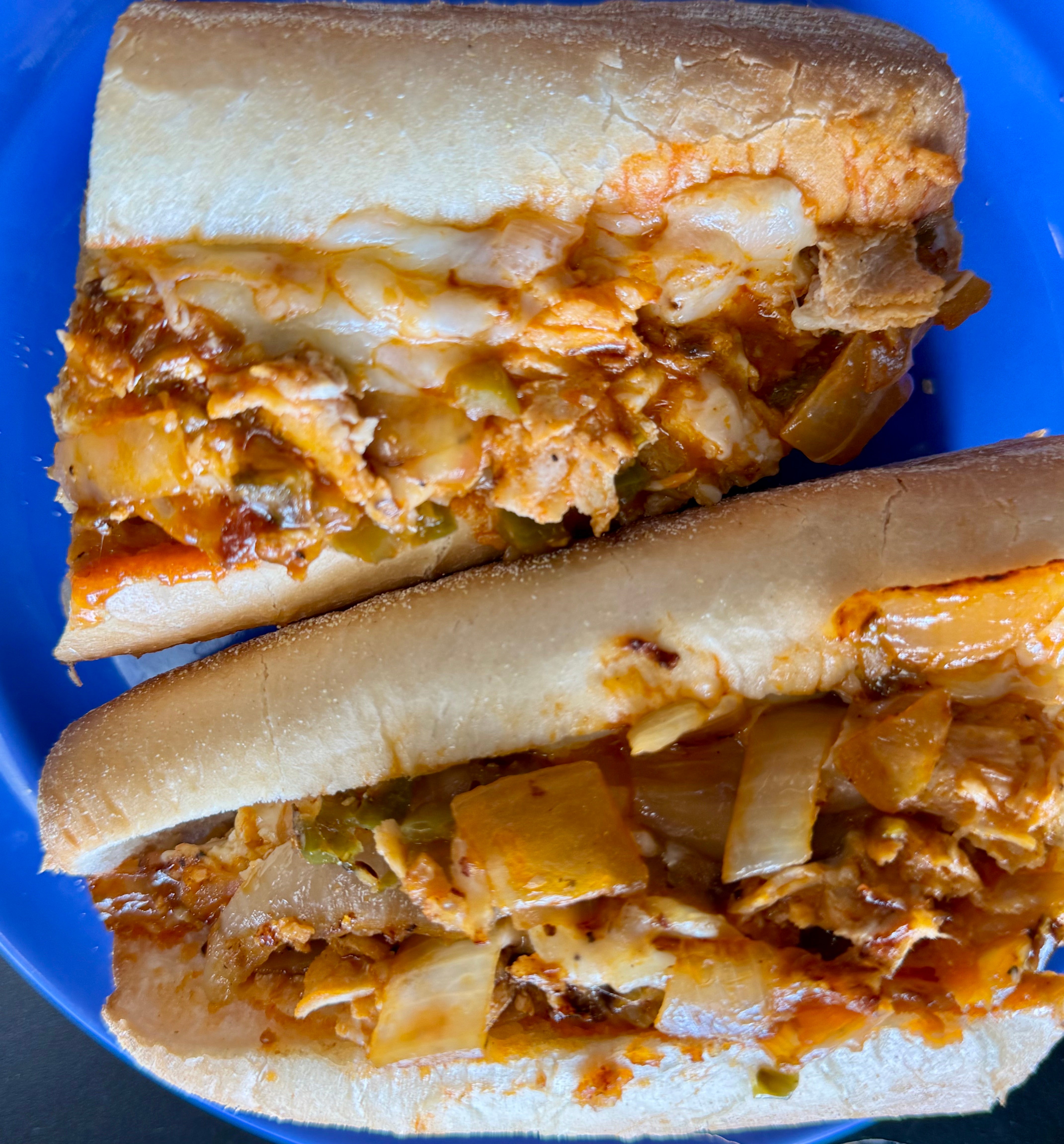 Buffalo Chicken Philly Sandwich – Spicy & Cheesy | Sak’s Deli Clayton ...